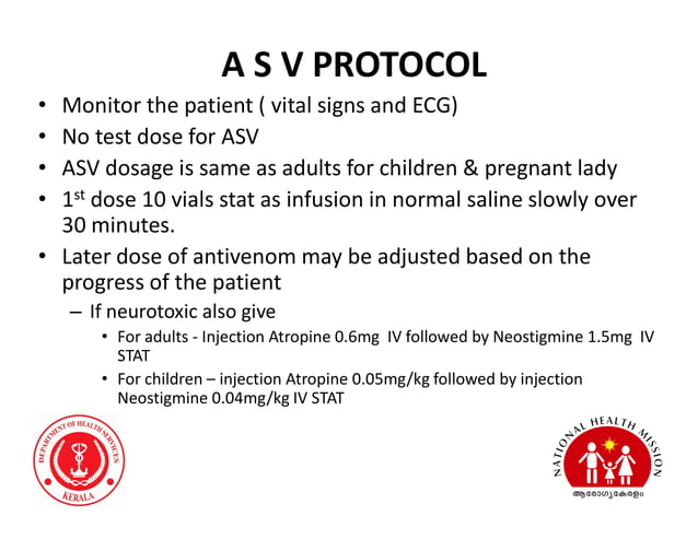 ASV PROTOCOL PPT WHO guidelines and management | PDF