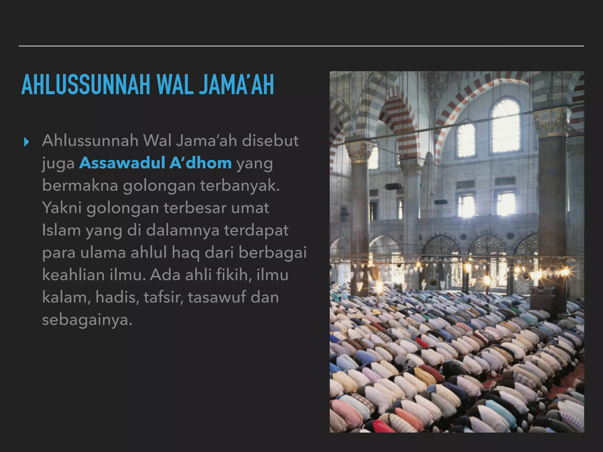 Ahlussunnah Wal Jama'ah (ASWAJA): Pengertian dan Pokok Ajarannya | PDF