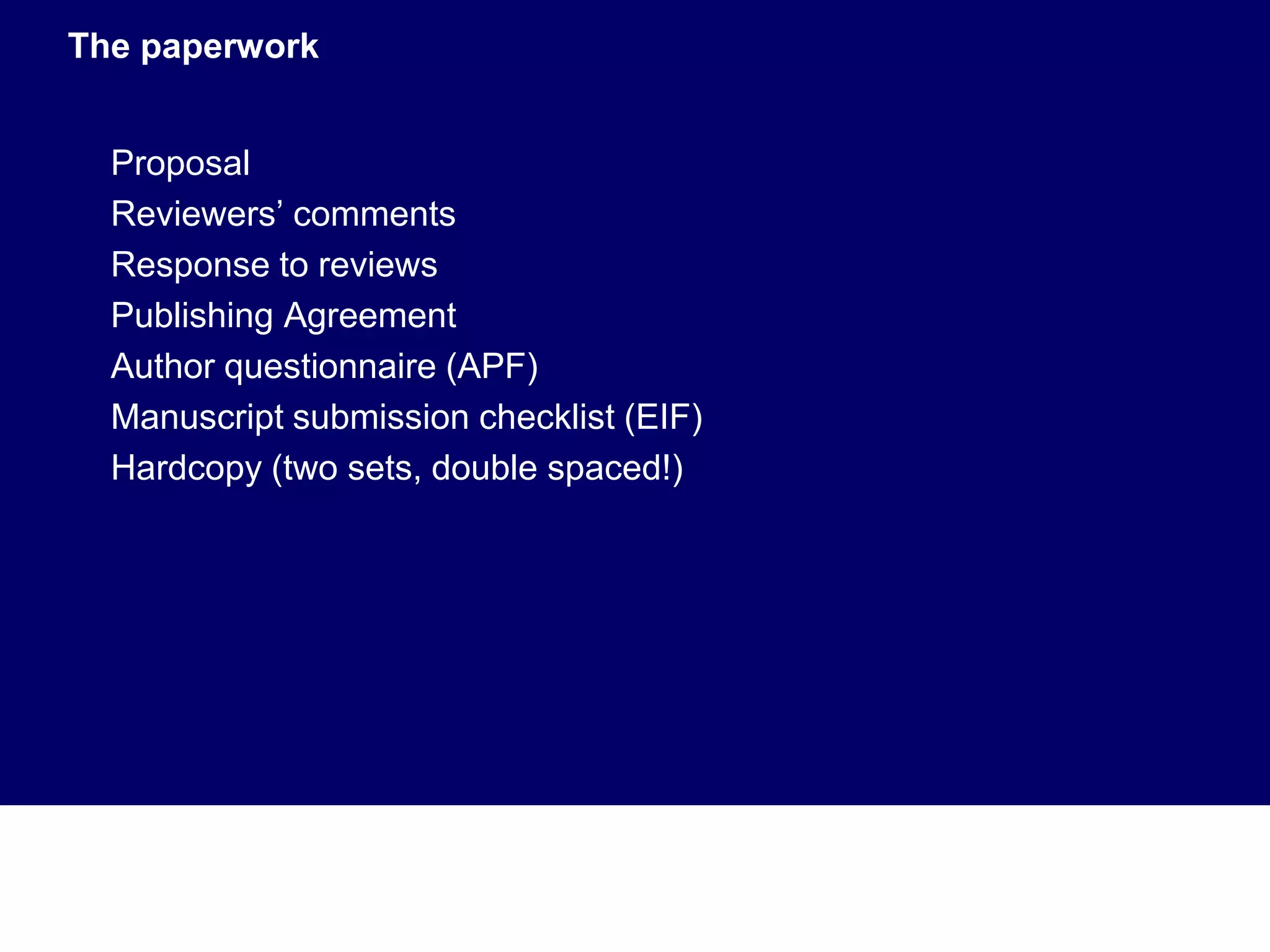 Publishing presentation | PDF