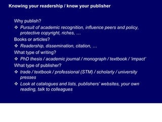 Publishing presentation | PPT