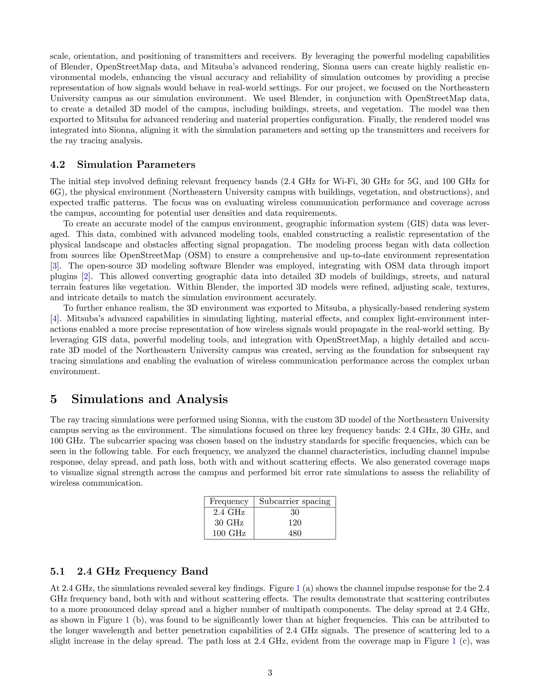 Exploring Ray Tracing in Sionna for different Frequencies | PDF