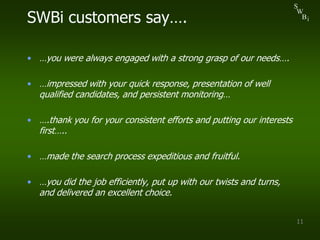 A sw bi process for executive search requirements | PPT