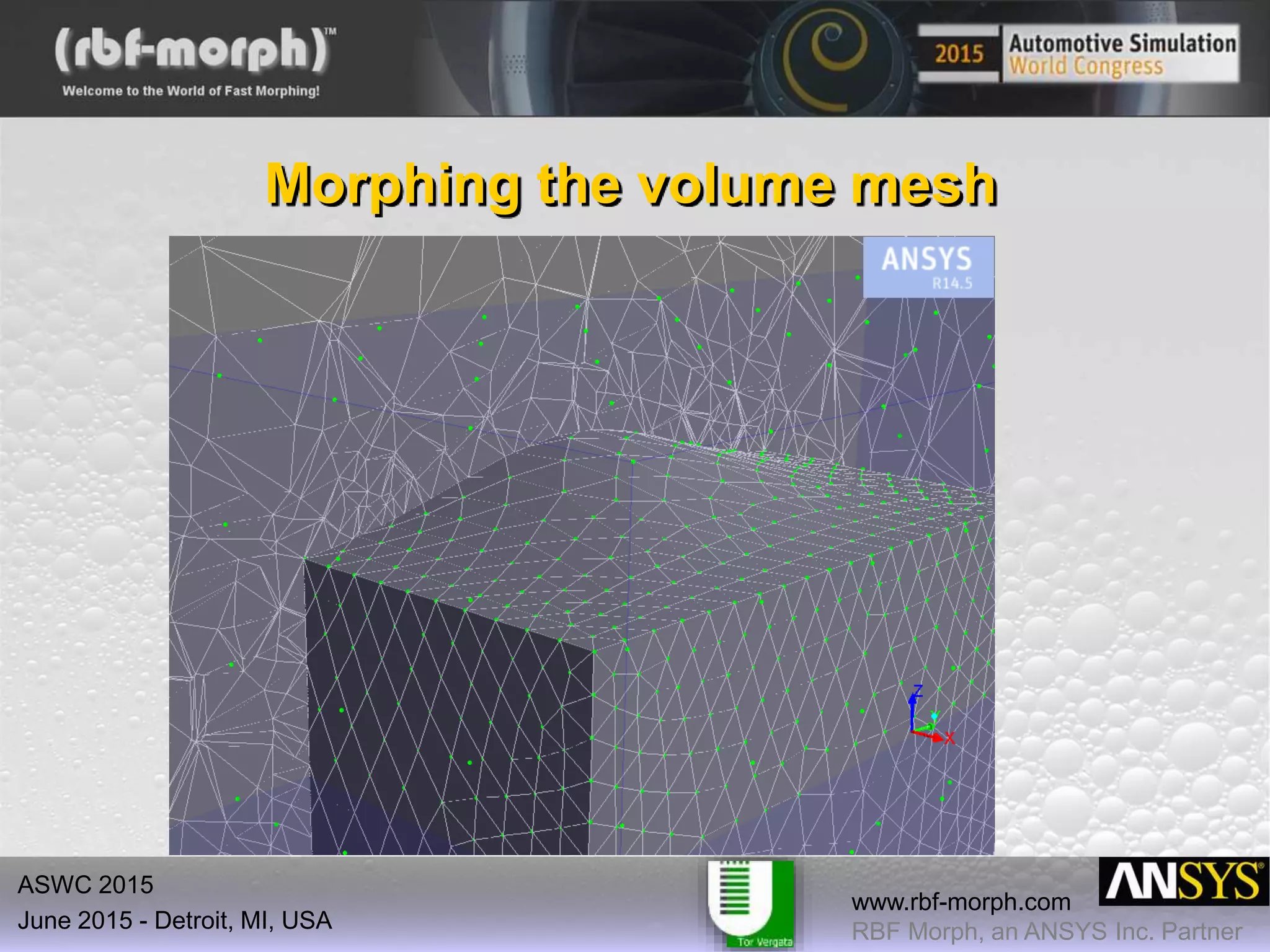 Structural Optimization Using the New RBF Morph ANSYS ACT Extension | PPT
