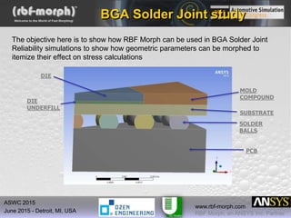 Structural Optimization Using the New RBF Morph ANSYS ACT Extension | PPTX
