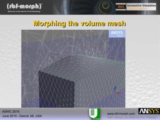 External Aerodynamic Optimization Using ANSYS Mesh Morphing | PPT