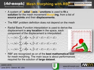 External Aerodynamic Optimization Using ANSYS Mesh Morphing | PPT