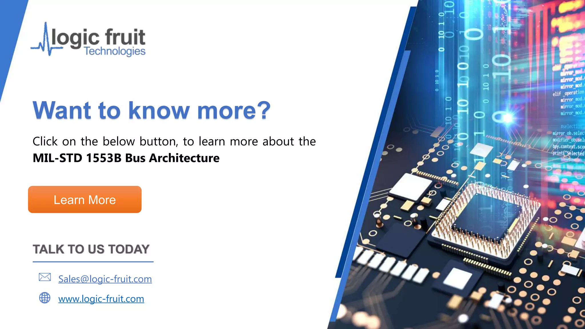 A swift introduction to MIL-STD 1553B Bus Architecture | PPTX