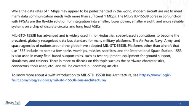 A swift introduction to MIL-STD 1553B Bus Architecture | PPTX | Computing | Technology & Computing