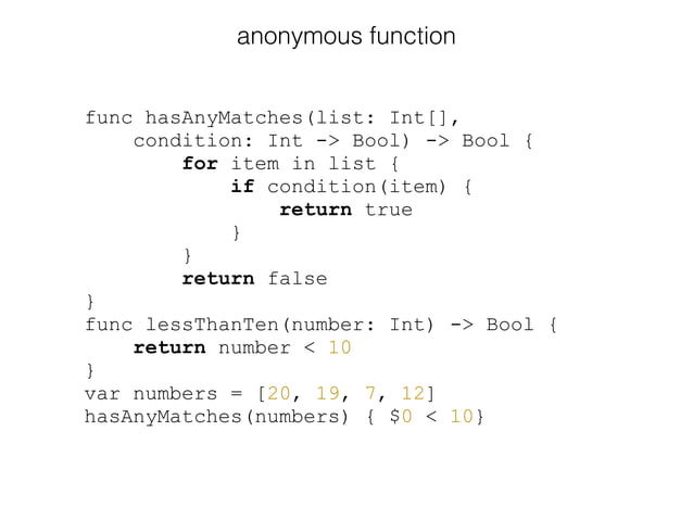 A swift introduction to Swift | PPT