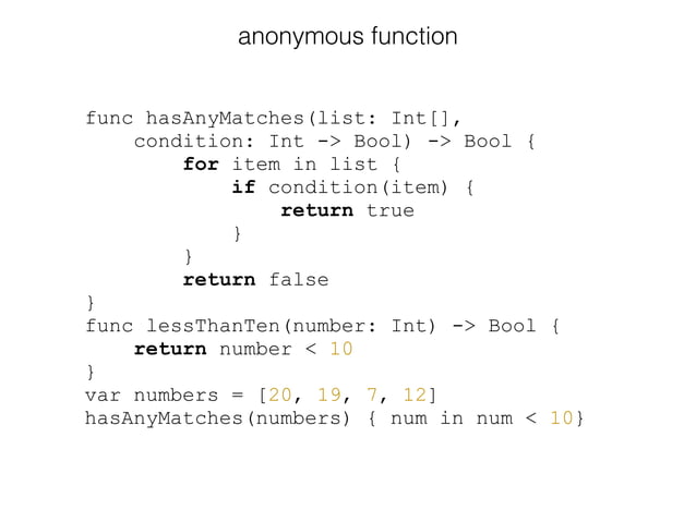 A Swift Introduction To Swift Ppt 5100