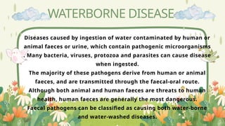 Water borne diseases - Food and Environmental Microbiology | PPTX