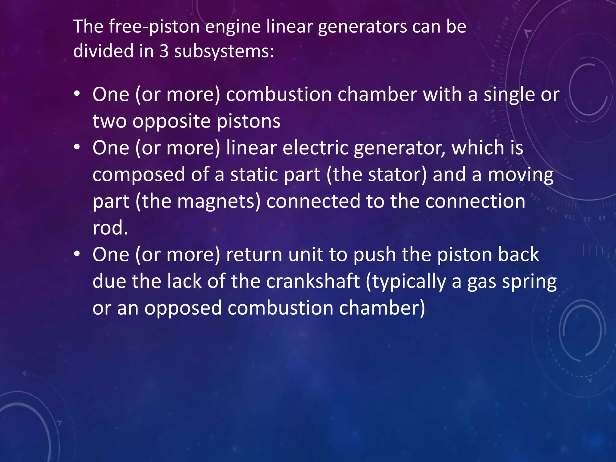 free piston engine linear generator | PPTX