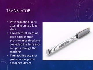 free piston engine linear generator | PPTX