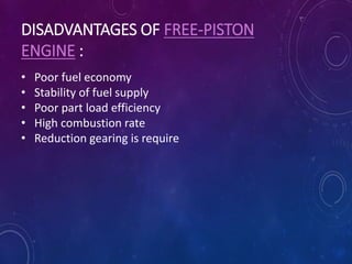 free piston engine linear generator | PPTX