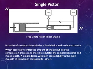 free piston engine linear generator | PPTX