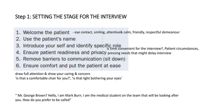 Patient Centered Interview | PPTX