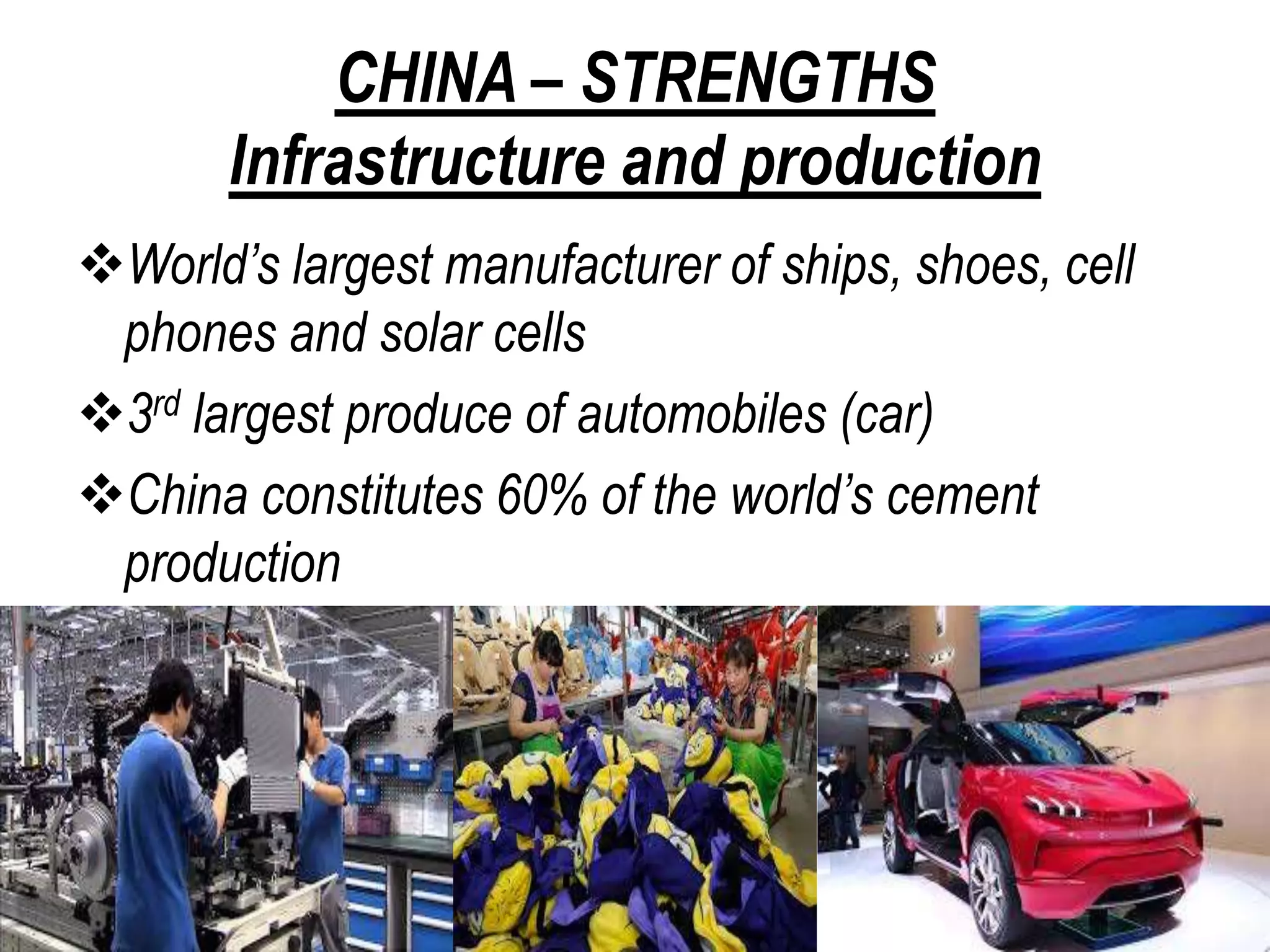 A swot analysis on china | PPT
