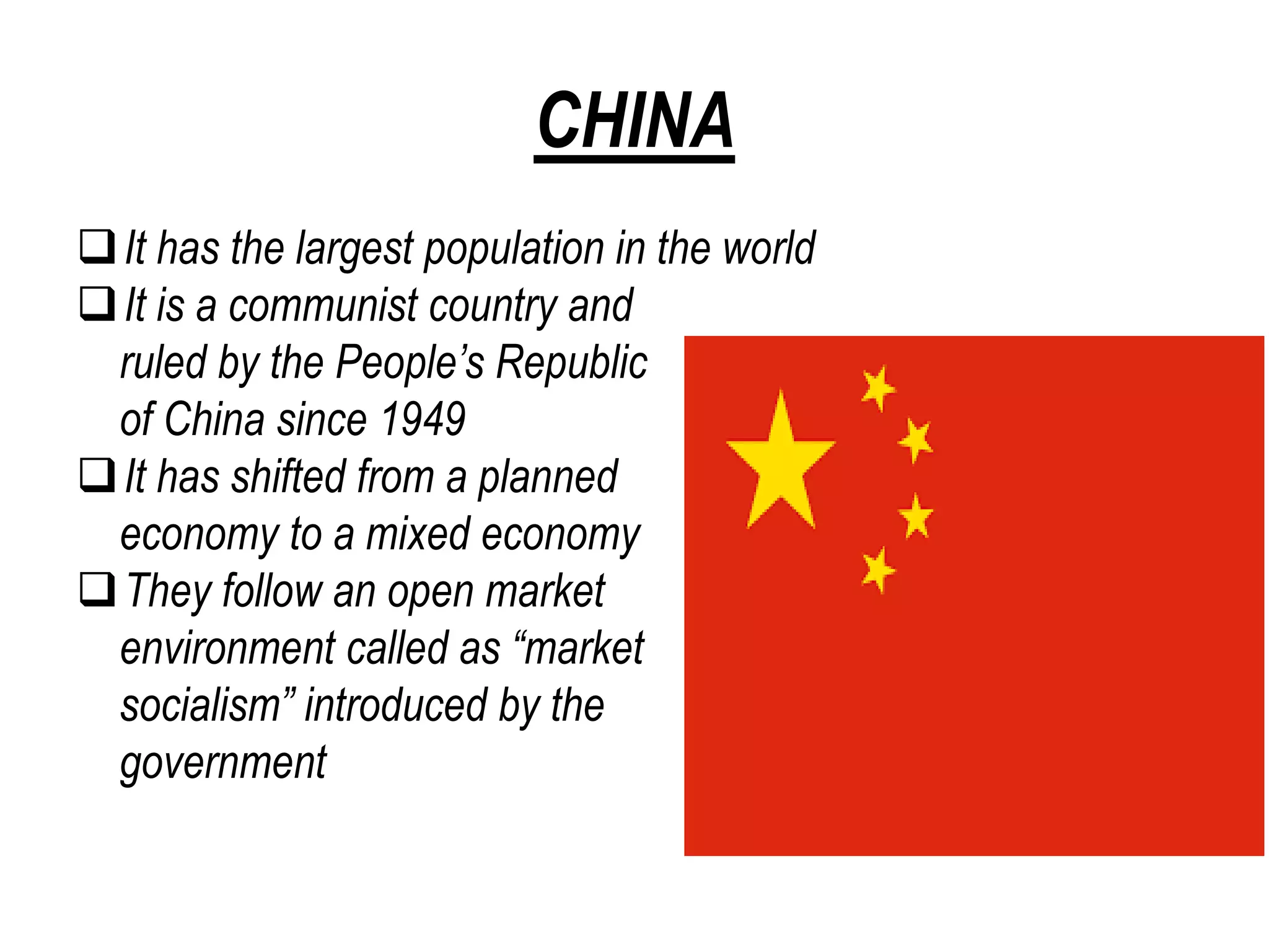 A swot analysis on china | PPT