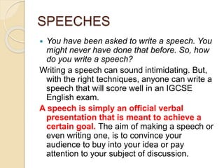 AS writing a speech 2023 Useful for IGCSE and AS alike.pptx