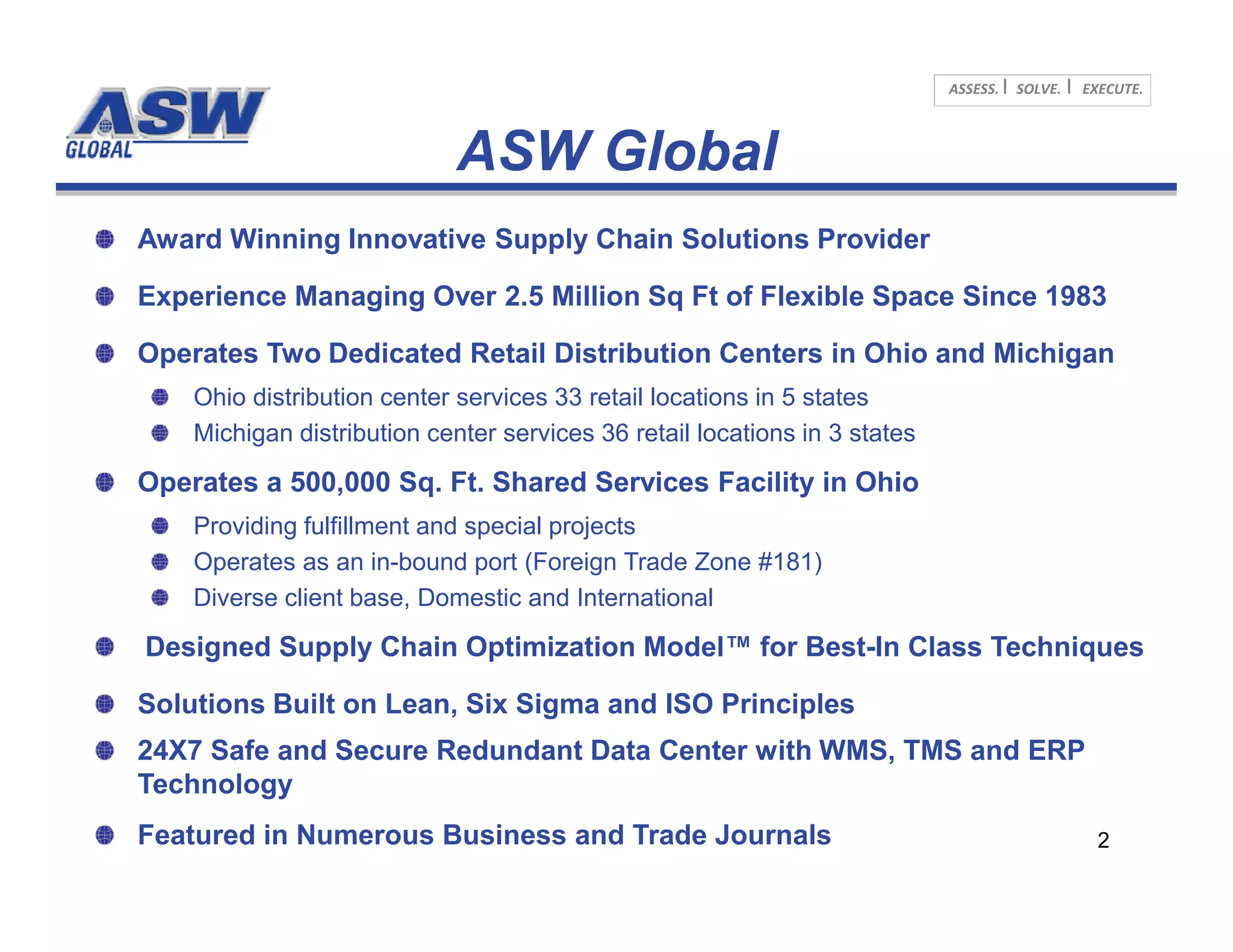Asw Short General Capabilities Overview | PDF