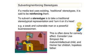 ASY1 Media Studies Representation 2: Stereotypes | PPT