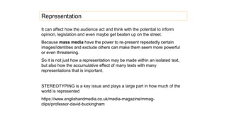 ASY1 Media Studies Representation 2: Stereotypes | PPT