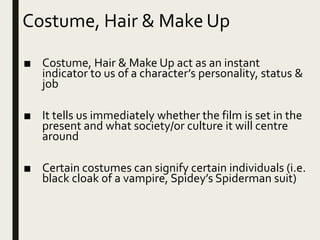 Asy1 moving image analysis - mise en scene | PPT