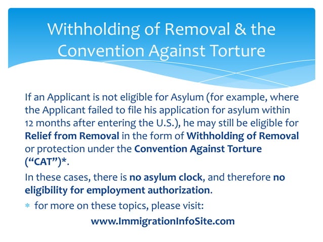 Asylum Clock & Employment Authorization | PPTX