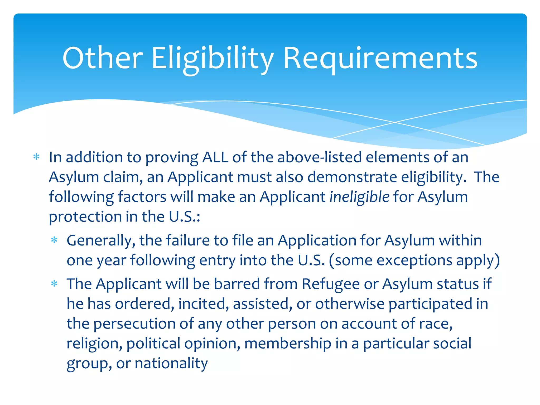 Intro to Refugee & Asylum Law | PPTX