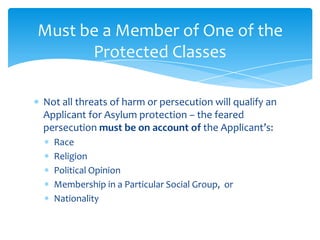 Intro to Refugee & Asylum Law | PPTX