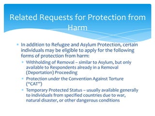 Intro to Refugee & Asylum Law | PPTX