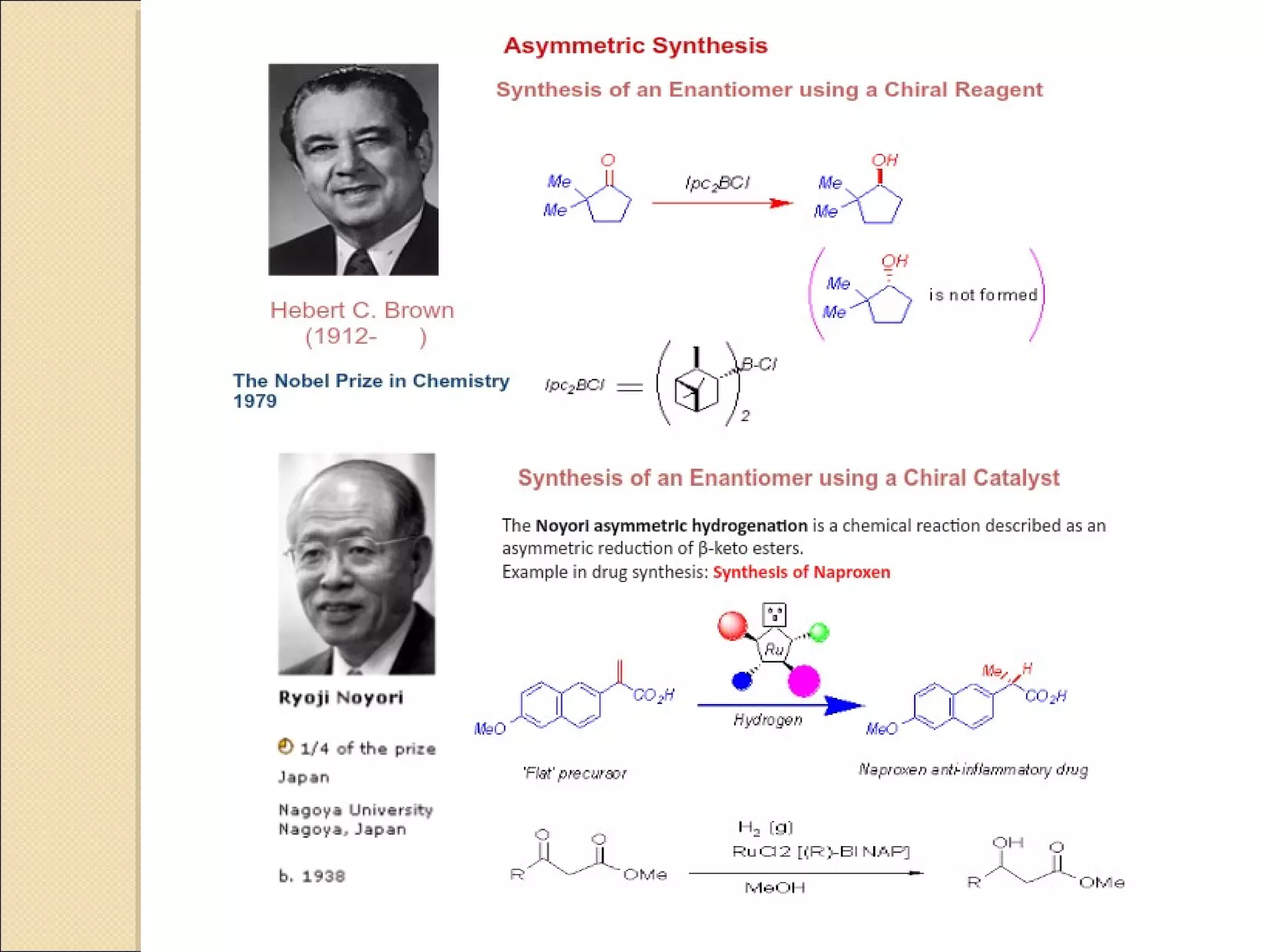 Asymmetric synthesis | PPT