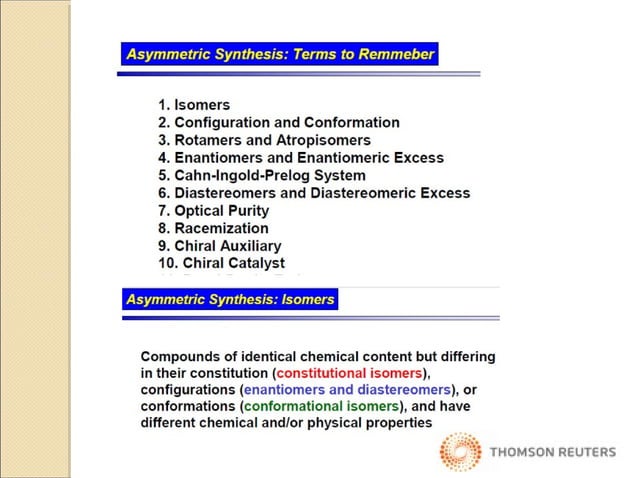 Asymmetric synthesis | PPT