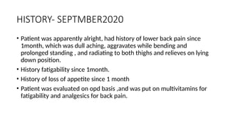 Asymmetrical lower limb weakness case presentation | PPTX