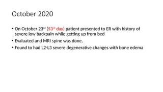 Asymmetrical lower limb weakness case presentation | PPTX