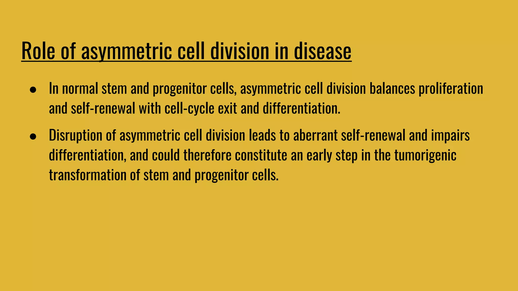 Asymmetric cell division. | PPTX