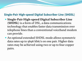 Asymmetric Digital Subscriber Line Adsl | PPT