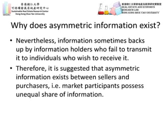 Asymmetric information | PPTX