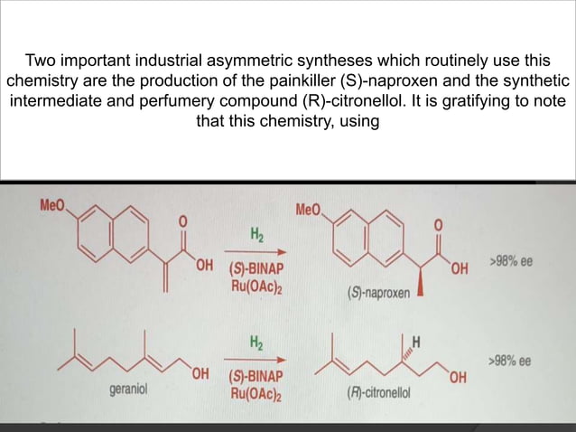 Asymmetric synthesis M.pharm 1st year | PPTX | Chemistry | Science
