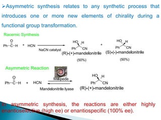 Asymmetric synthesis i | PPTX