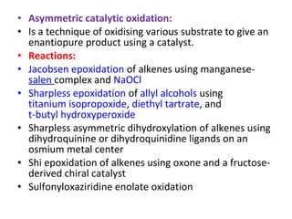 Anwar.Asymmetric synthesis | PPT | Chemistry | Science