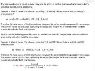 Asymmetric synthesis Introduction enantiomeric excess | PPTX ...