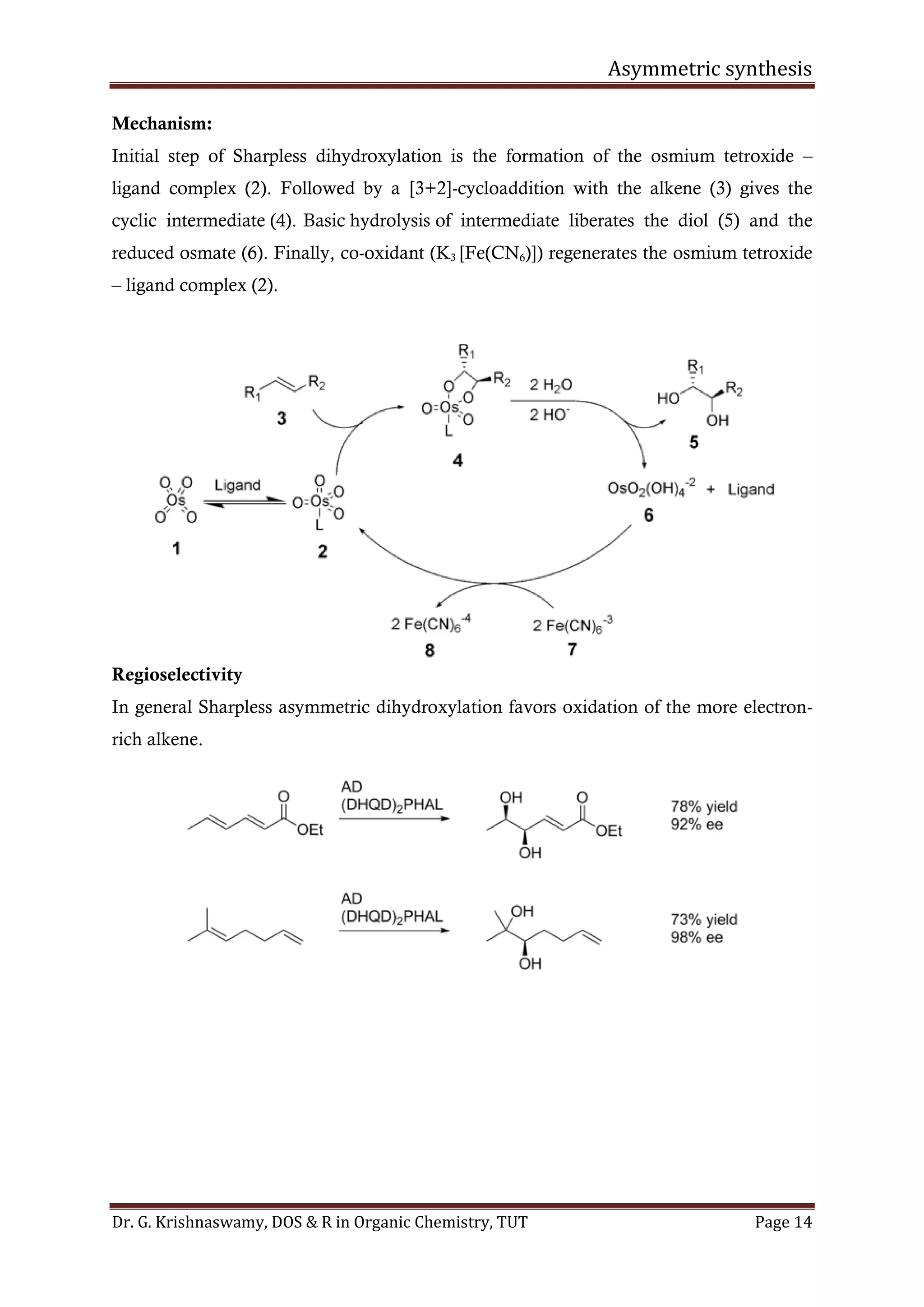 Asymmetric synthesis notes | PDF