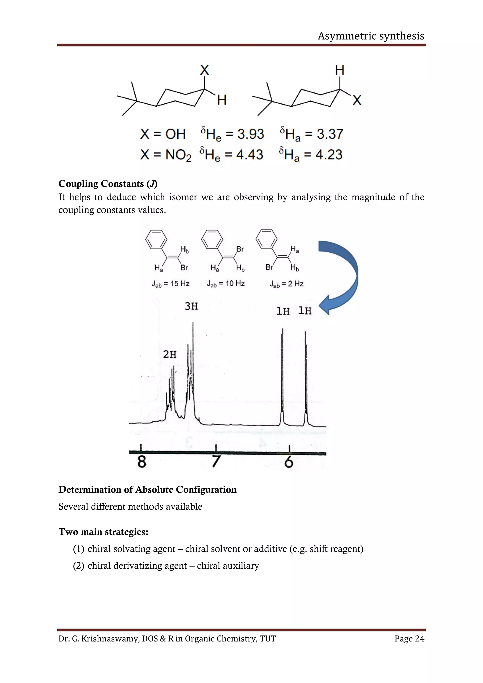 Asymmetric synthesis notes | PDF