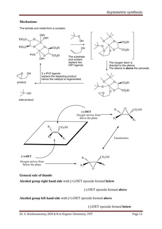 Asymmetric synthesis notes | PDF