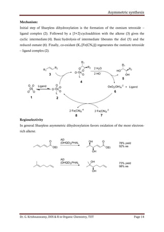 Asymmetric synthesis notes | PDF