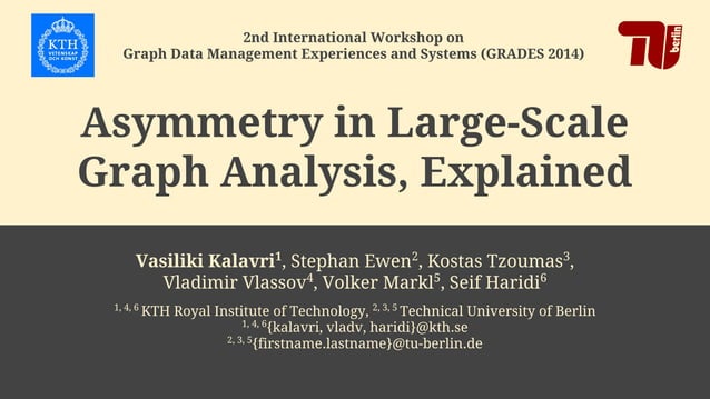 Asymmetry in Large-Scale Graph Analysis, Explained | PDF