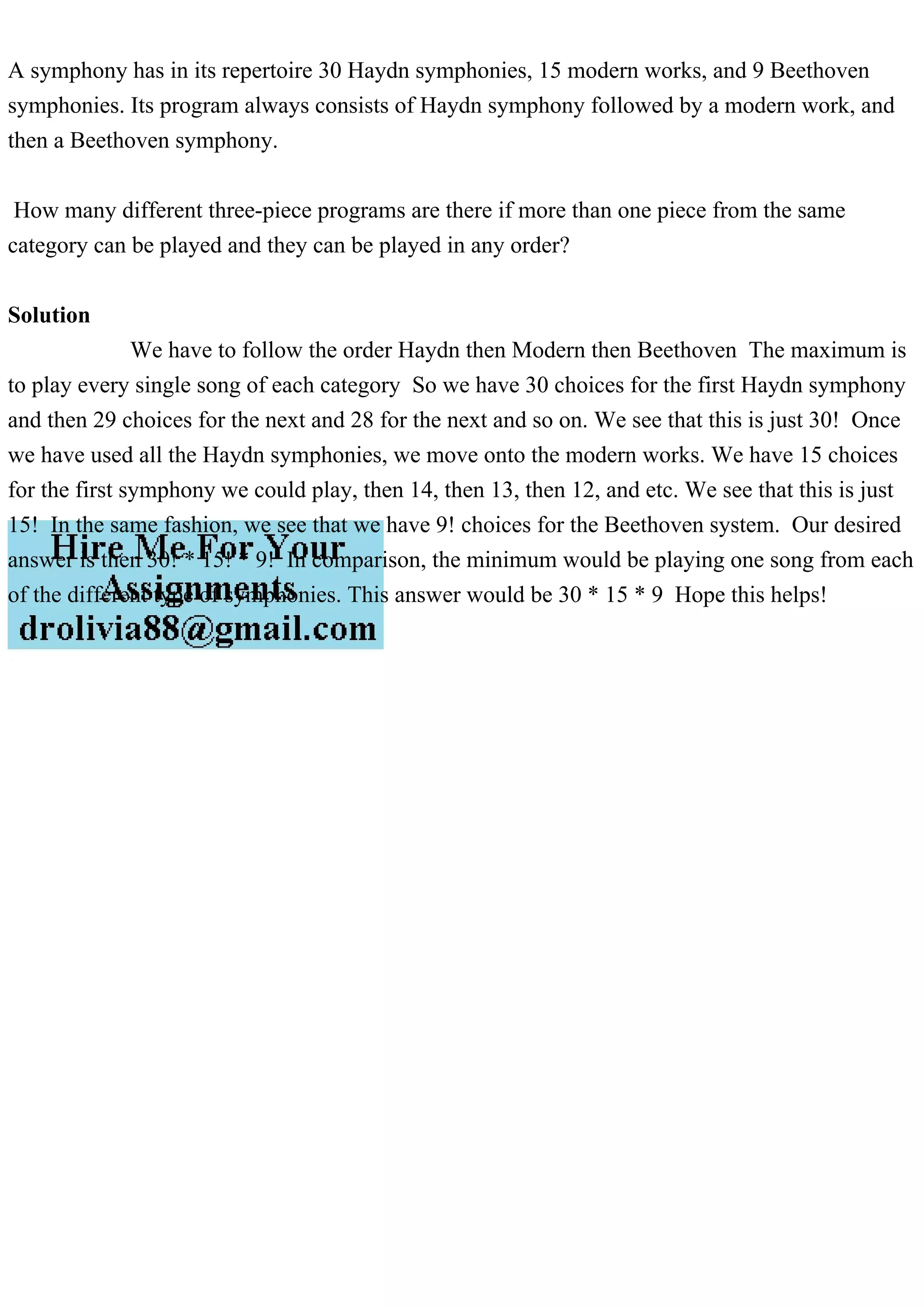 A symphony has in its repertoire 30 Haydn symphonies, 15 modern work.pdf