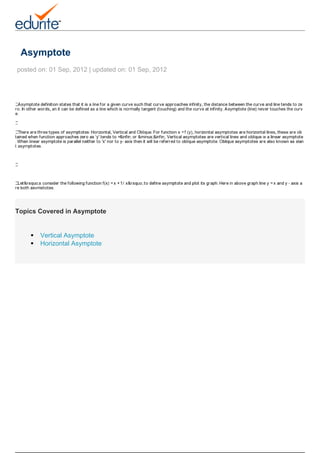 Asymptote | PDF