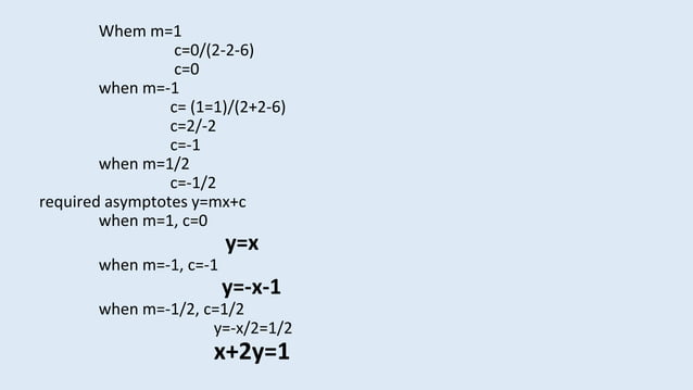 Asymptotes | WORKING PRINCIPLE OF ASYMPTOTES | PPT